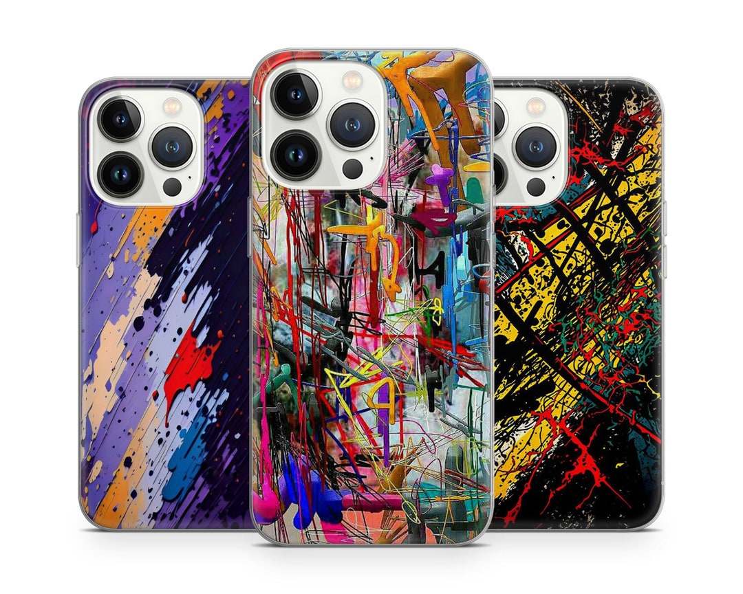 Abstract Canvas Collection: Art-inspired Phone Cases iPhone 15 14 13 ...