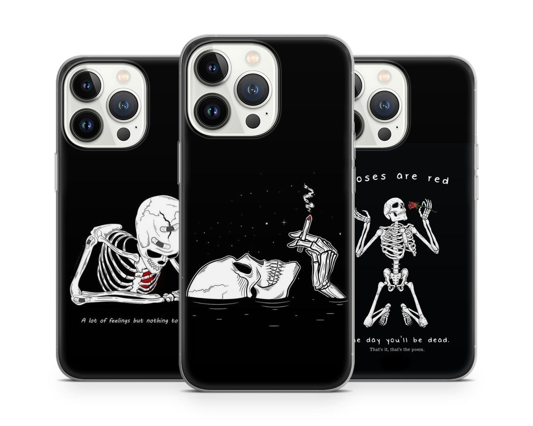 Phone Lols: Skeleton Memes for Your Phone Case for iPhone 15 14 13 Pro ...