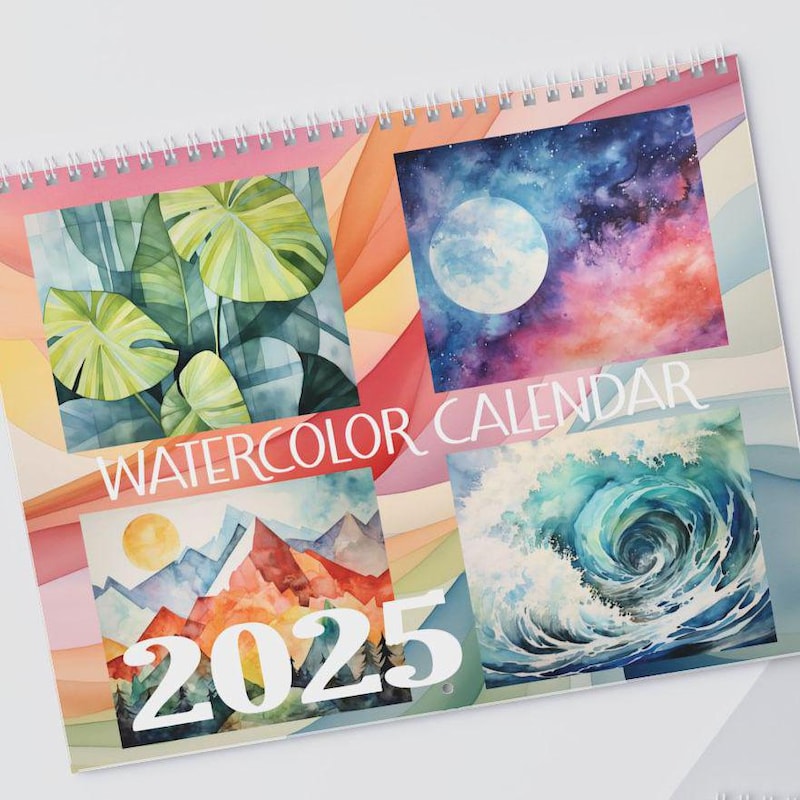 Watercolor Calendar - Etsy