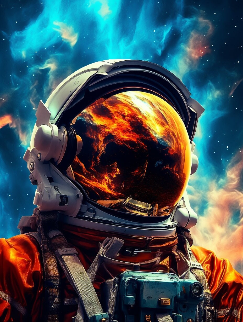 Outer Space Astronaut Clip Art Space Walk Print Astronaut Poster ...