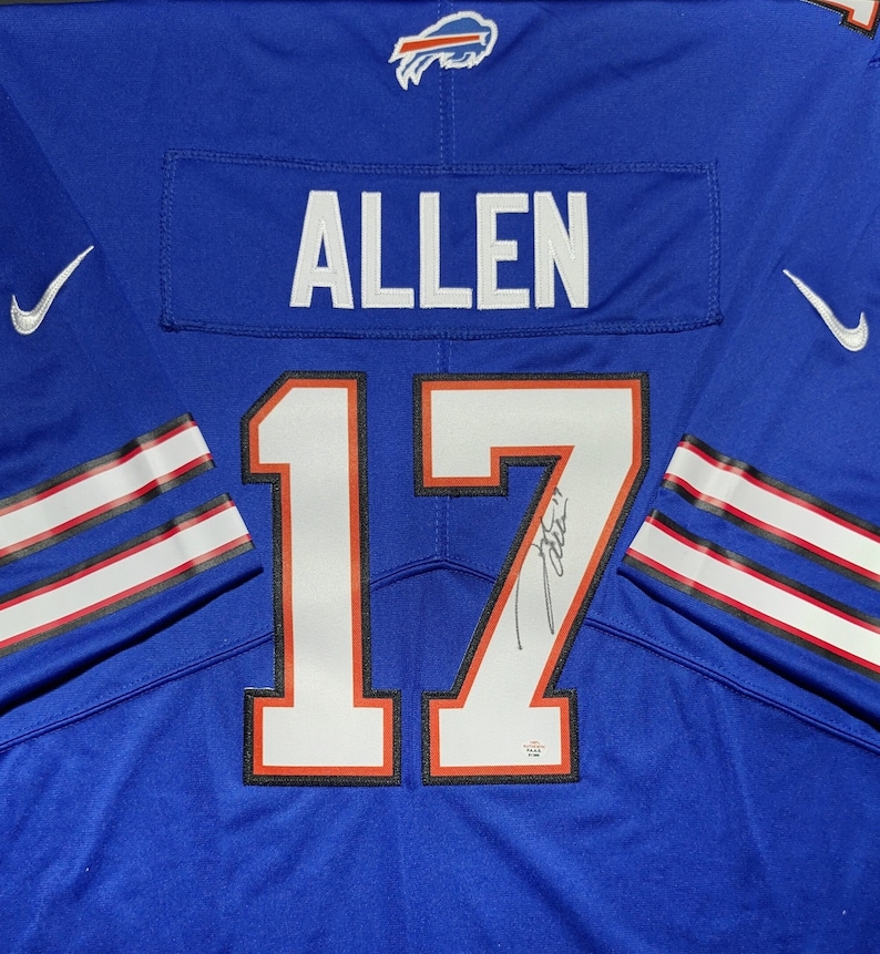 Josh Allen Signed Buffalo Bills Jersey in an Exquisite Acrylic Display ...
