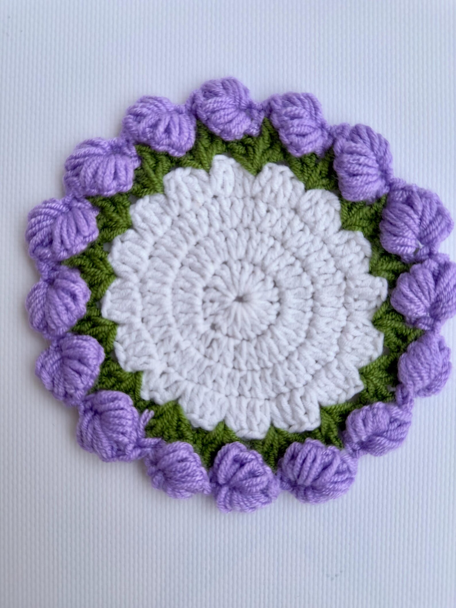 Crochet Lilac Flower Coaster & Basket Pattern (PDF Download) - Etsy