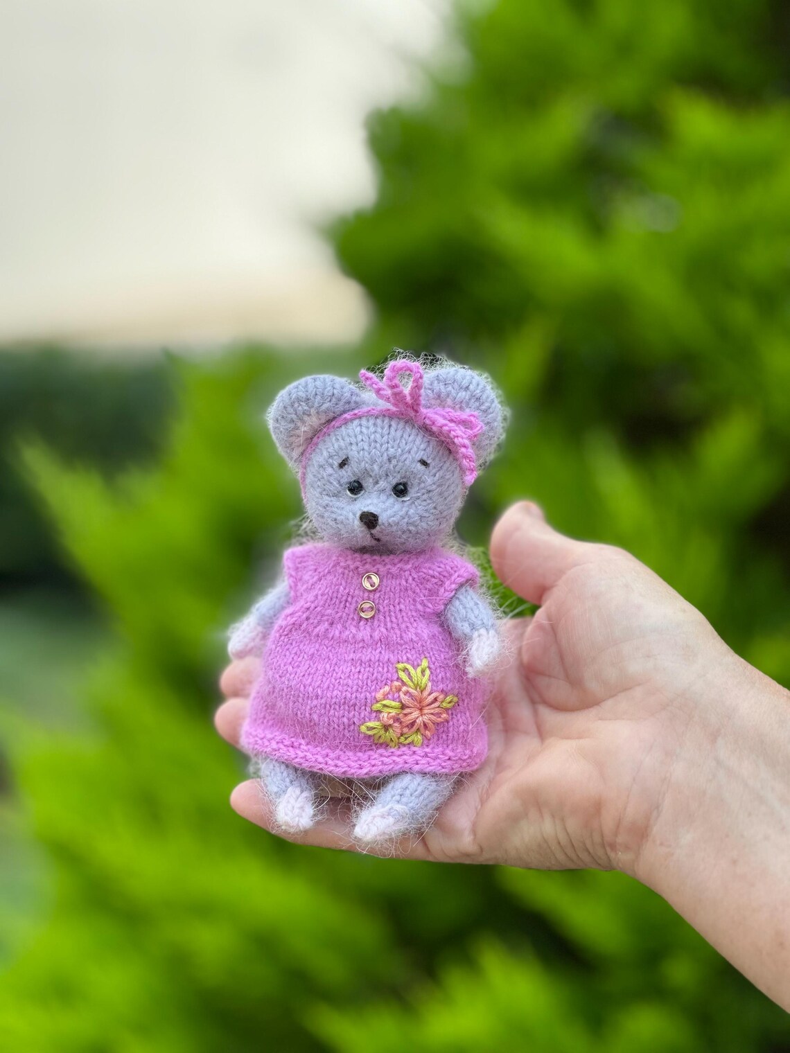 Mouse Knitting Pattern: Knitted Toy Tutorial (PDF Download, 8cm Mouse ...