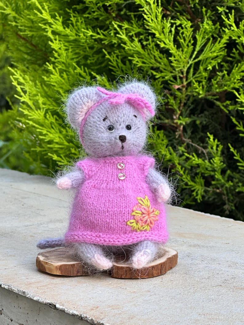 Mouse Knitting Pattern: Knitted Toy Tutorial (PDF Download, 8cm Mouse ...