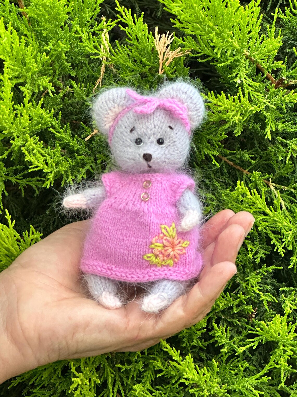 Mouse Knitting Pattern: Knitted Toy Tutorial (PDF Download, 8cm Mouse ...