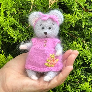 Mouse Knitting Pattern: Knitted Toy Tutorial (PDF Download, 8cm Mouse ...