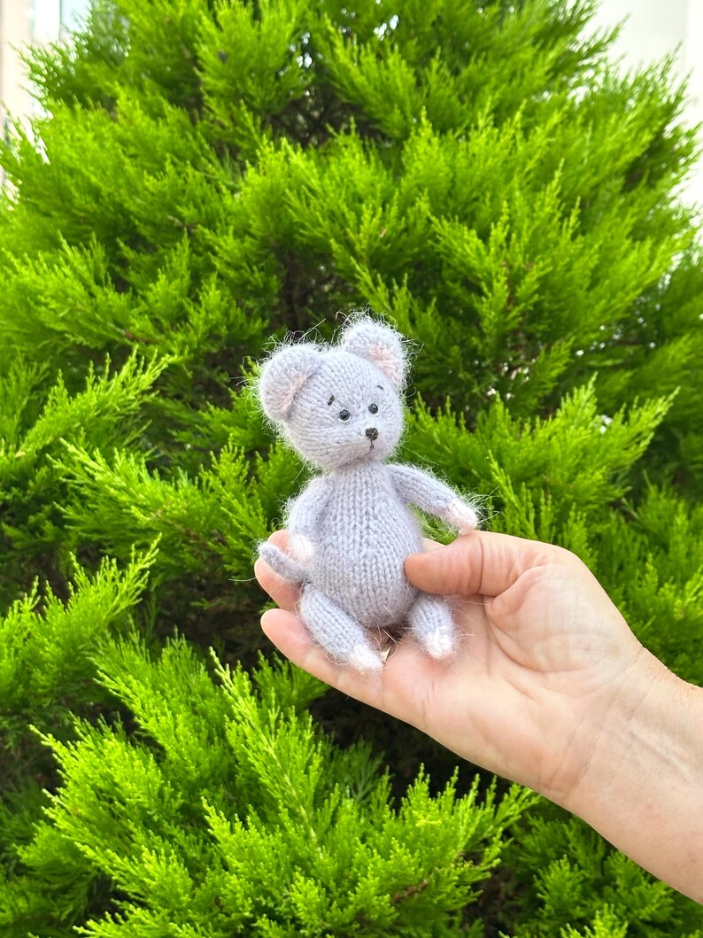 Mouse Knitting Pattern: Knitted Toy Tutorial (PDF Download, 8cm Mouse ...