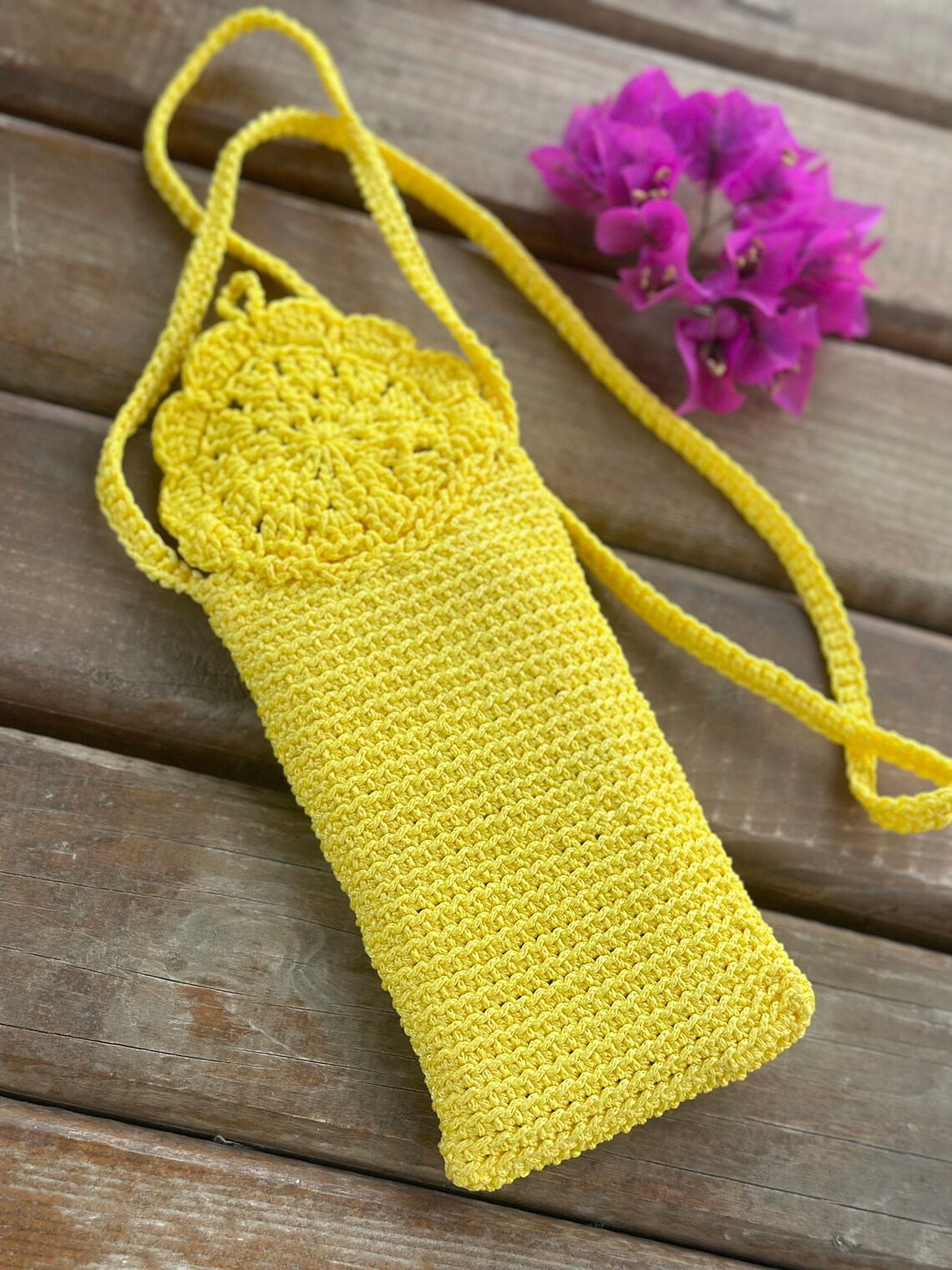 Crochet Crossbody Bag Pattern, Cell Phone Pouch, Crochet Mini Purse ...