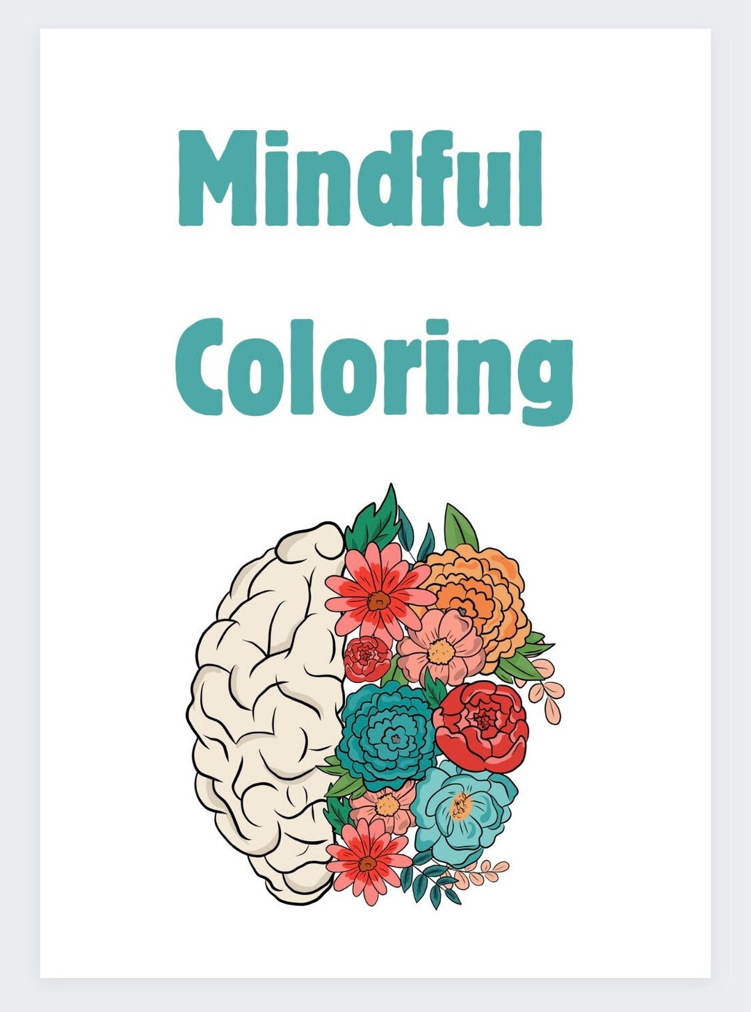 Mindful Coloring, Mindful Colouring, Adult Coloring Book, Adult ...