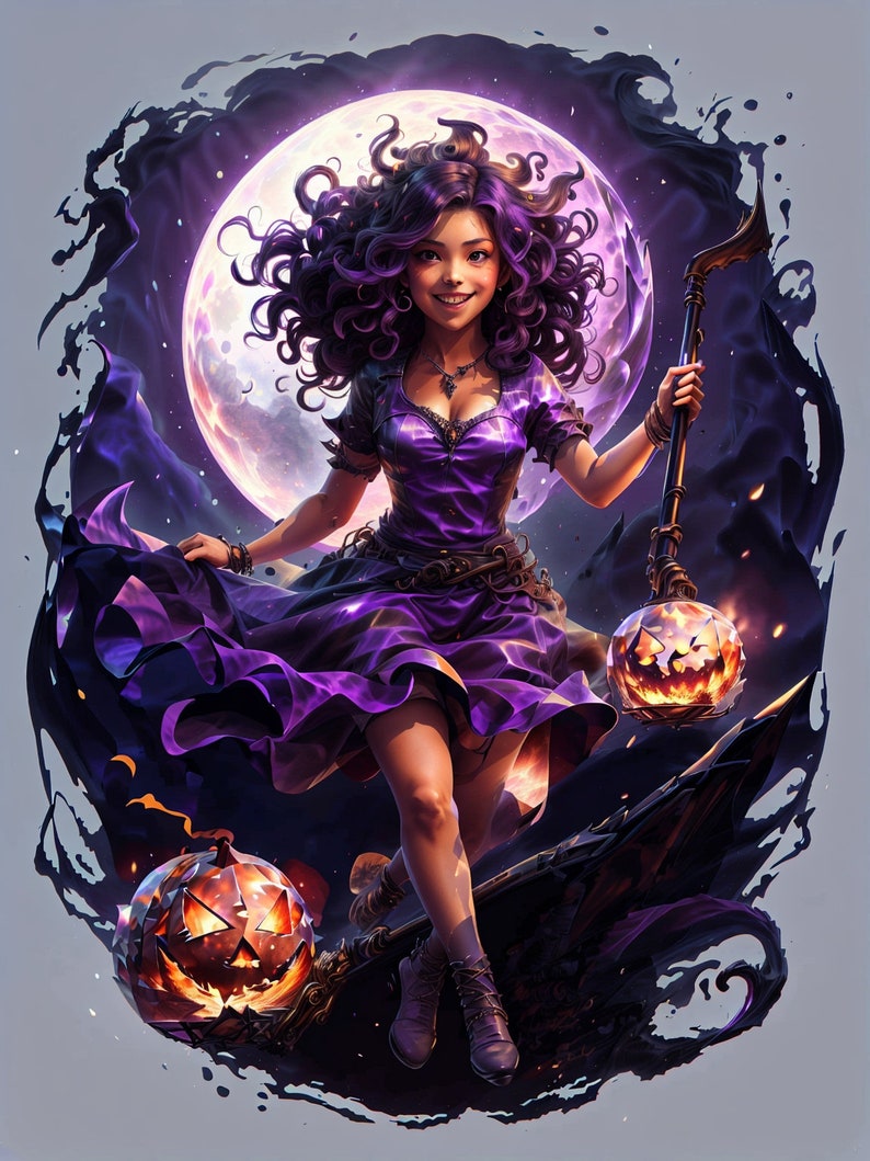 Purple Witch 1 - Etsy