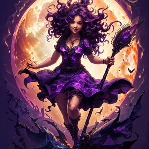Purple Witch 1 - Etsy