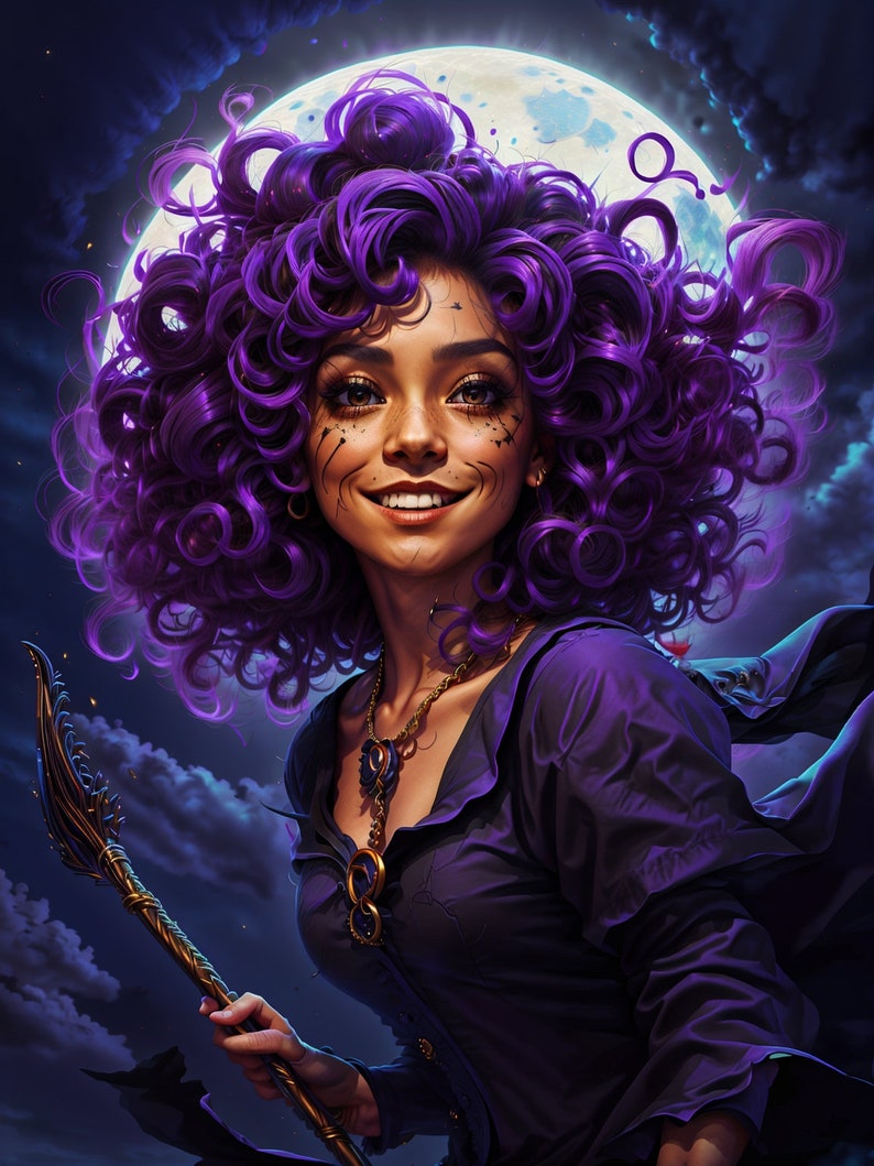 Purple Witch 1 - Etsy