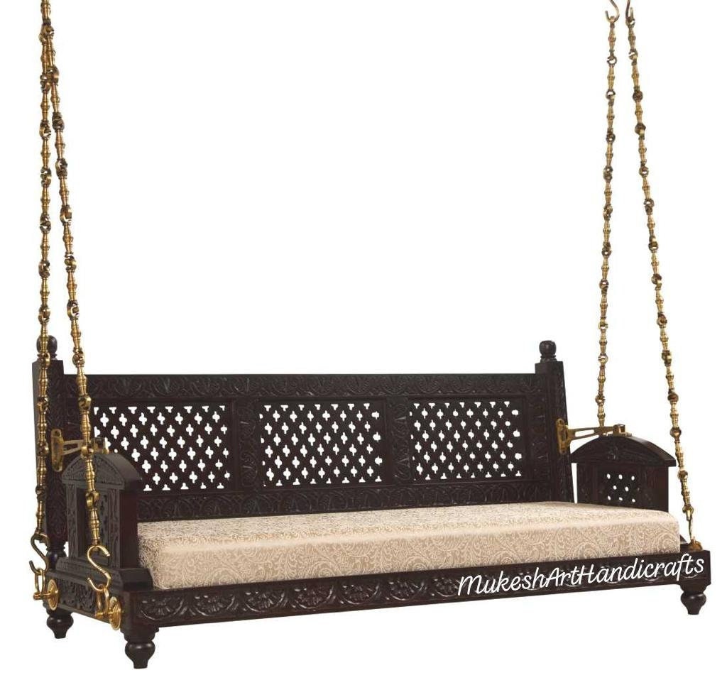Handmade Wooden Reversible Porch Swing/ Wooden Ceiling Swing/wooden ...