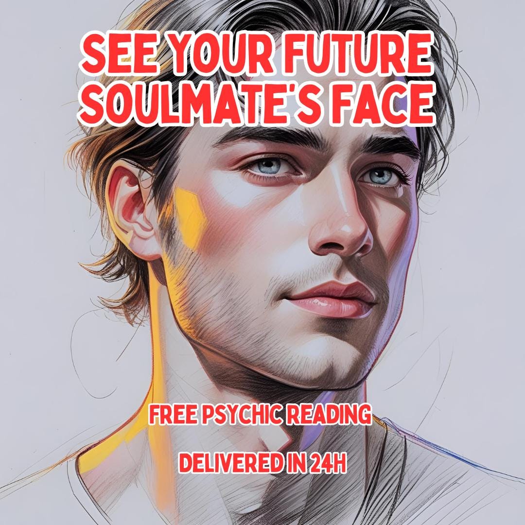 SOULMATE SKETCH & Psychic Reading Hand-drawn Portrait Tarot Based Love ...