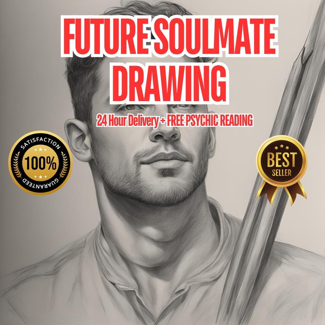 Future Soulmate Drawing: Detailed Pencil Portrait & Psychic Reading - Etsy