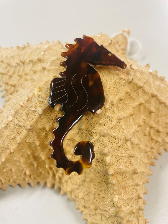 Vintage lucite & faux - Gem