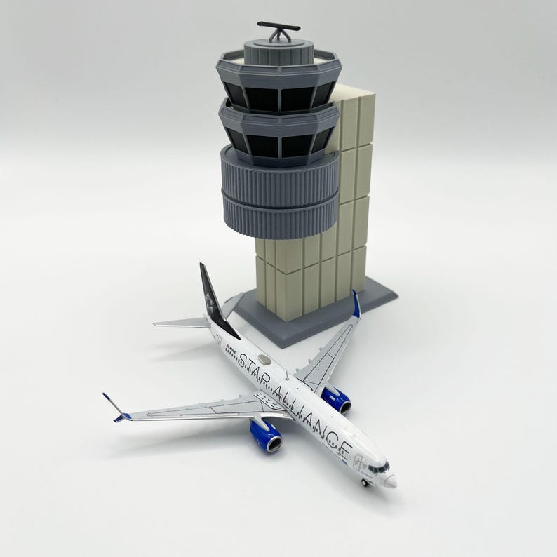 1:400 Zurich Air Traffic Tower Model, Air Traffic Control Miniature ...