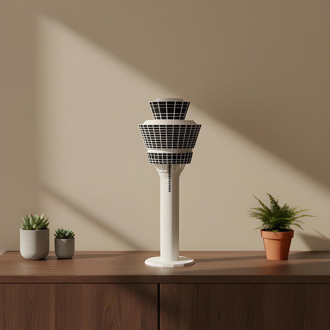 1:400 Munich Air Traffic Tower Model, Air Traffic Control Miniature ...