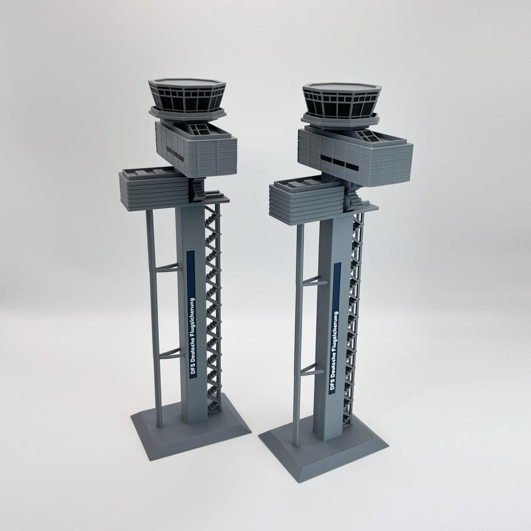 Düsseldorf Tower Model Airport - Realistic Air Traffic Control (ATC ...