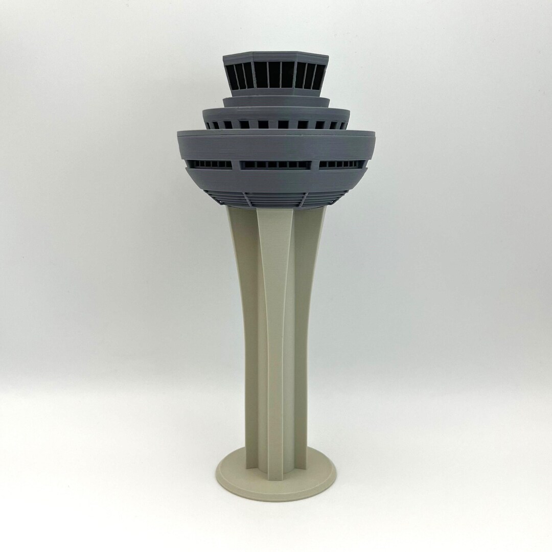 Madrid Barajas Air Traffic Tower Model, Air Traffic Control Miniature ...