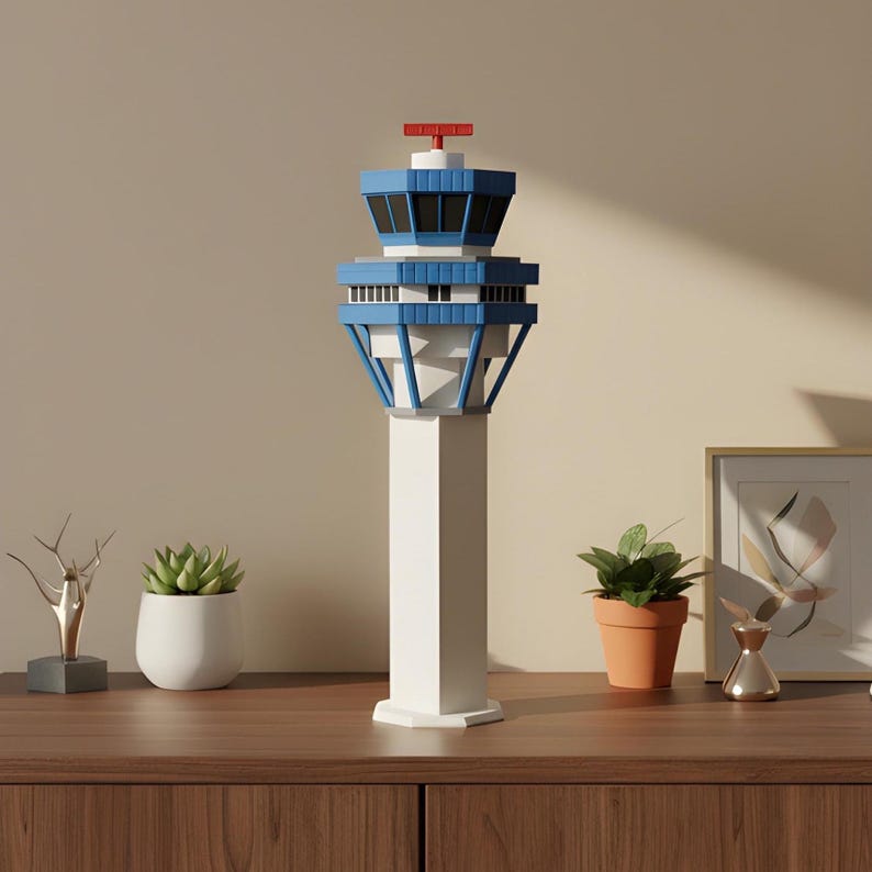 1:400 Cologne Air Traffic Tower Model, Air Traffic Control Miniature ...