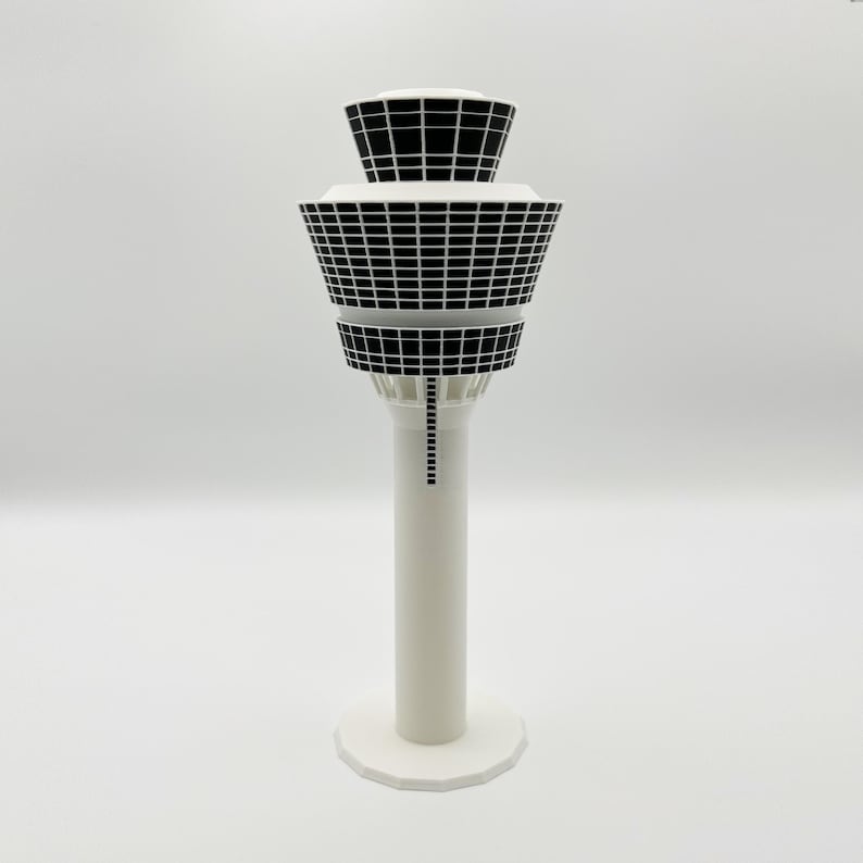 München Air Traffic Tower Model, Air Traffic Control Miniature, ATC ...