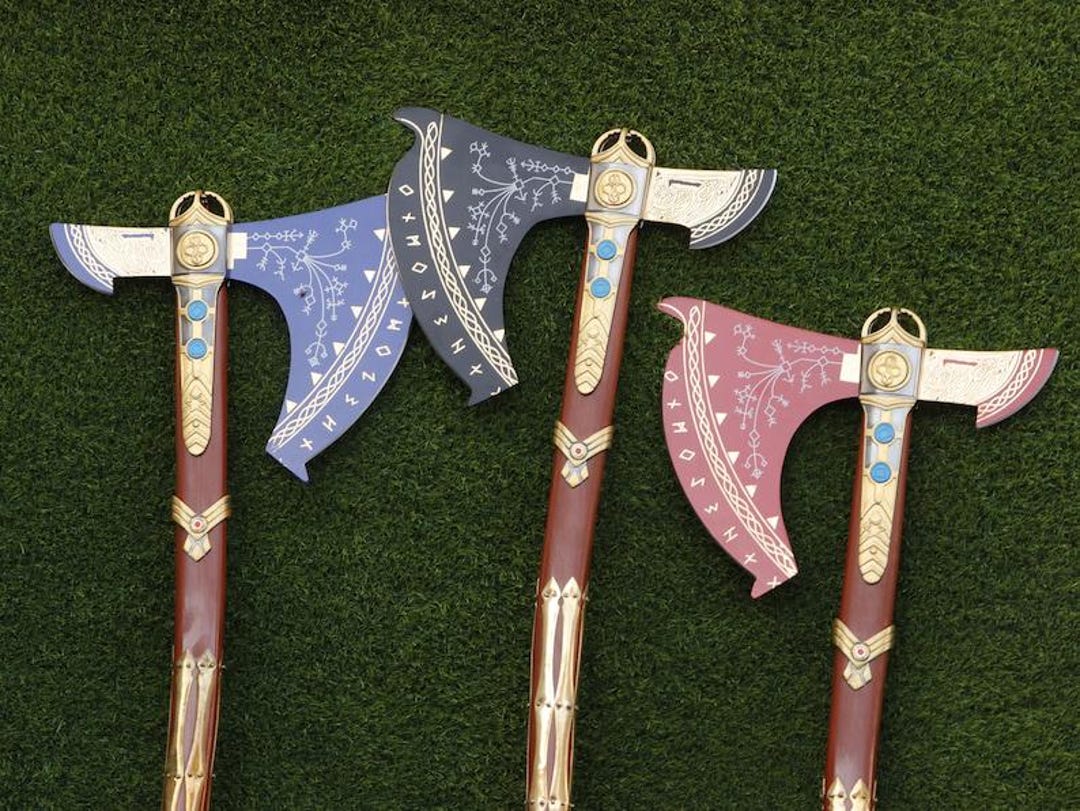 God of War Axe With Leather Cover, Handmade GOD Axes, Stainless Steel ...