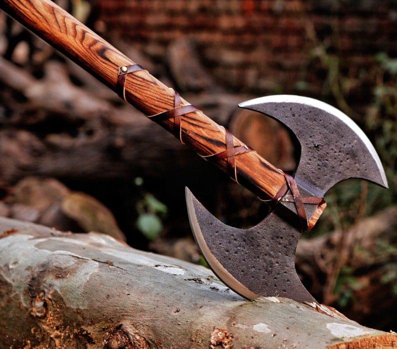Viking Axe, Handmade Axe, Hand Forged Double Bit Axe, Custom Made Axe ...