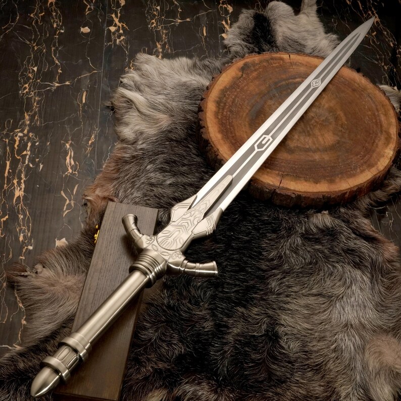 Handmade Munetoshi Foam Wolf Knight Sword With Leather Sheath, Best ...
