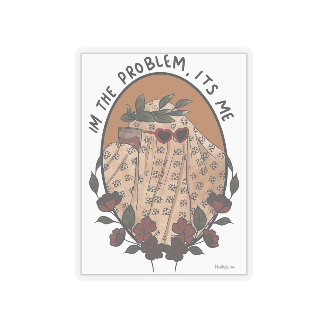 Taylor Swift Ghost I'm the Problem Sticker - Etsy