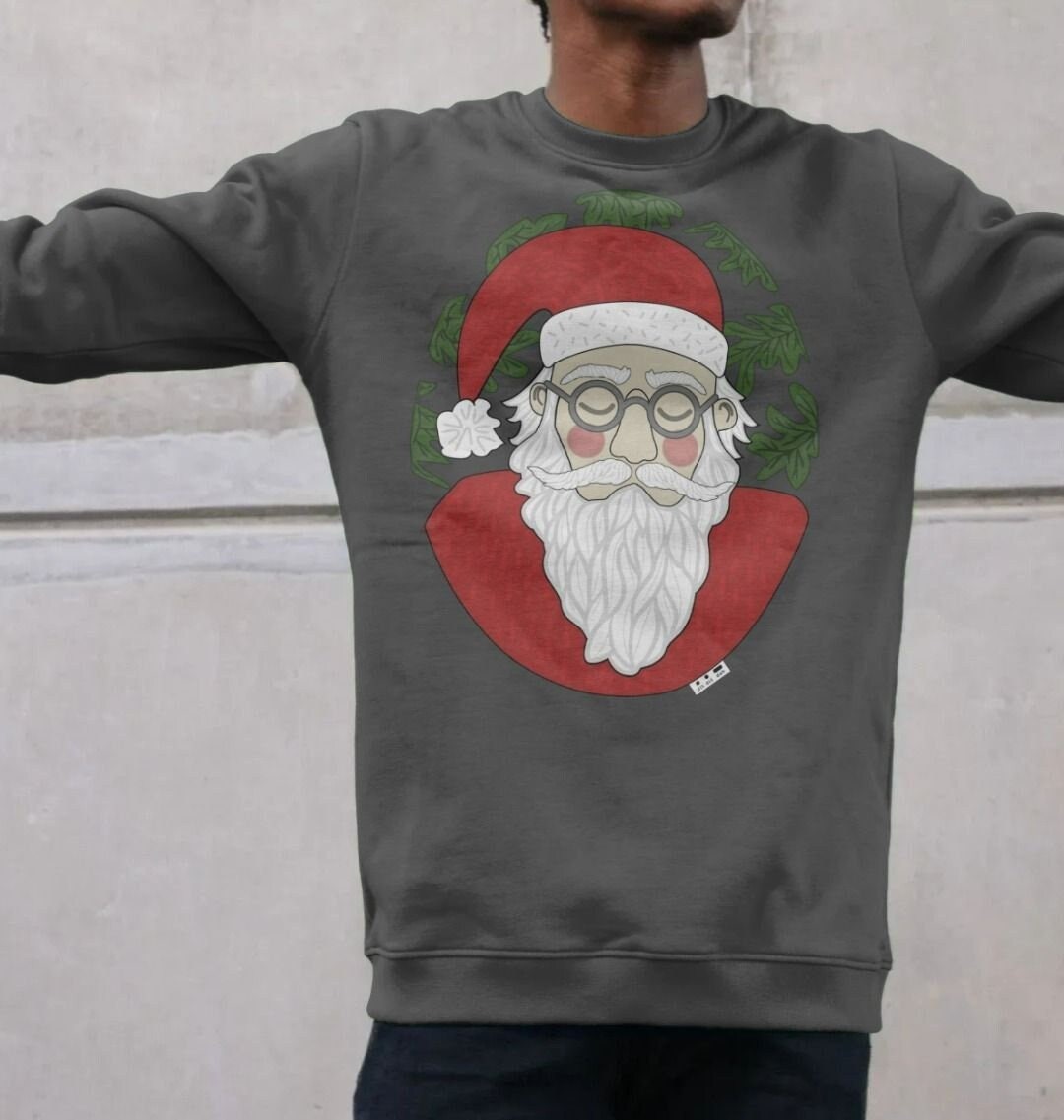 Mens Santa Stylish Christmas Jumper - Etsy