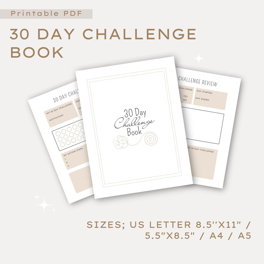 Monthly Habit Chart for Tracking Daily Routines & 30 Day Challenge ...