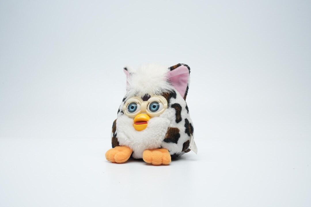 Vintage Furby Buddy 1999 Buddies Snow Leopard Beanbag| Furby Plush ...
