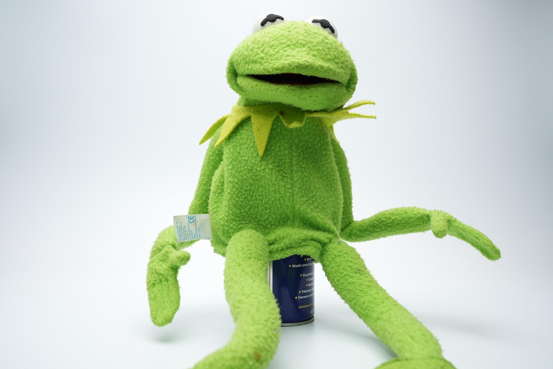 Vintage Kermit the Frog Hand Puppet Applause 80s/90s Rare Collectors ...