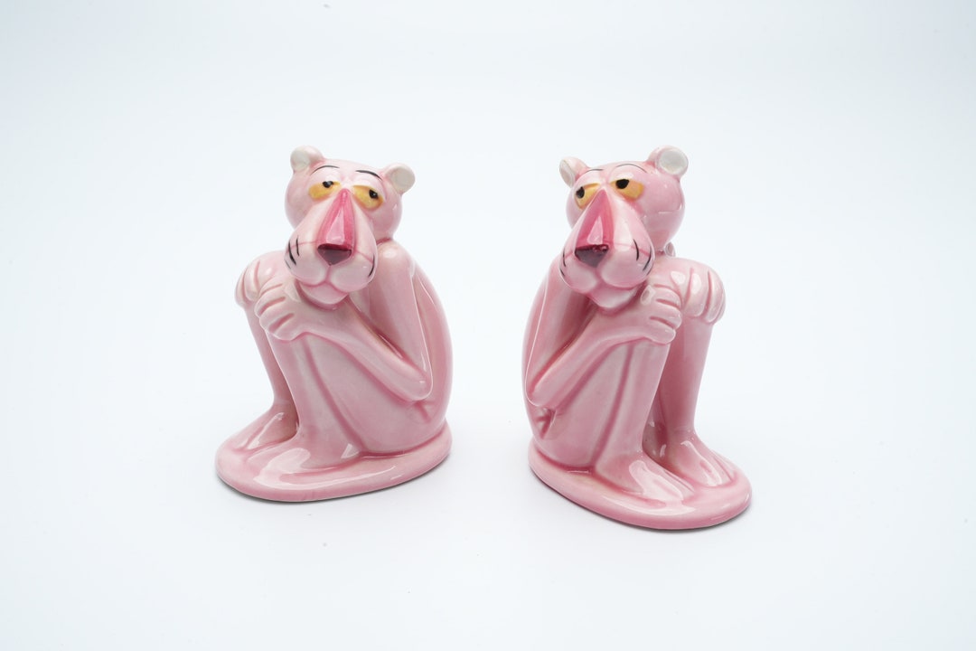 Rare Vintage 1981 Pink Panther Salt and Pepper Set Royal Orleans Japan ...