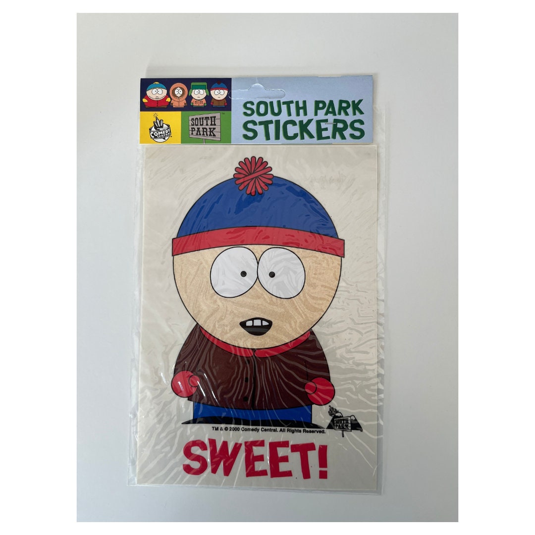 Vintage Vinyl South Park Sticker stan Marsh Sweet From 2000 Comedy ...