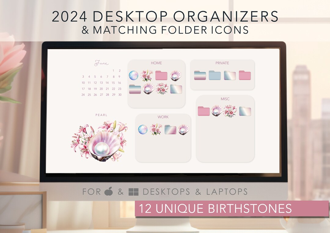 BIRTHSTONE 2024 Work Business School Productivity Bundle Custom Desktop ...