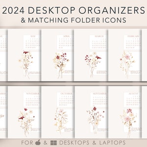 WILDFLOWER 2024 Work Business School Productivity Bundle Custom Desktop ...