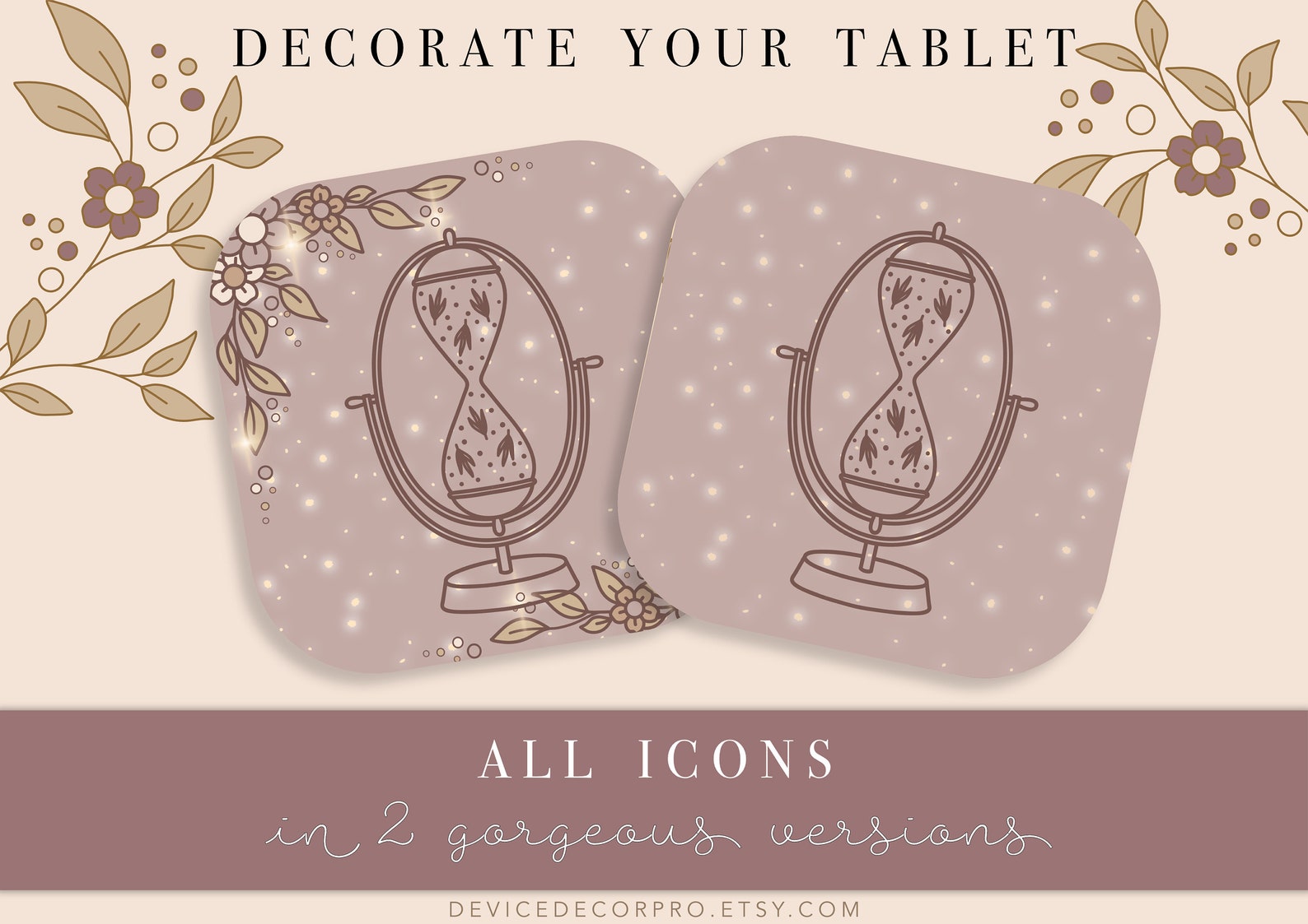Handdrawn App Icons ELEGANT NEW YEARS, Ios Icons, iPad Icons, Handdrawn ...