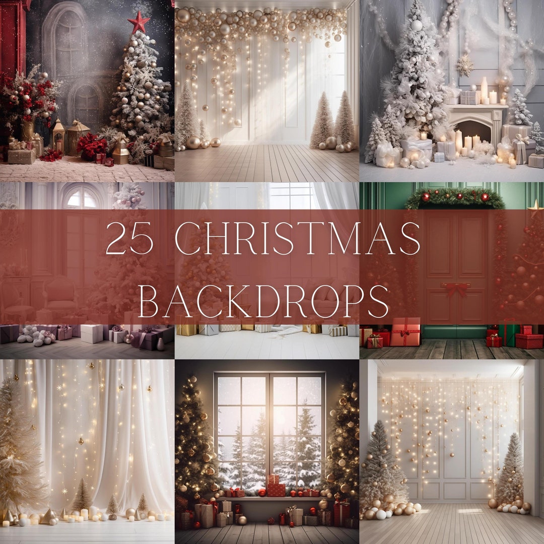 25 Christmas Backdrop Christmas Background Photoshop - Etsy