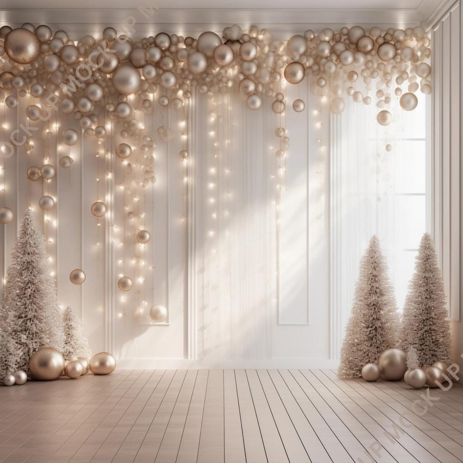 Christmas Digital Backdrop Festive Holiday Background for Photoshop ...