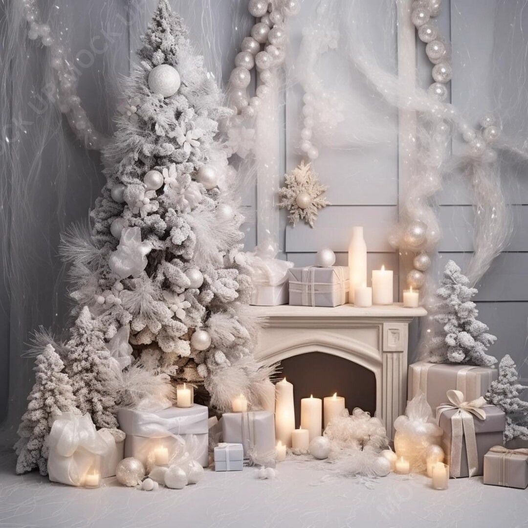 Christmas Digital Backdrop Festive Holiday Background for Photoshop ...