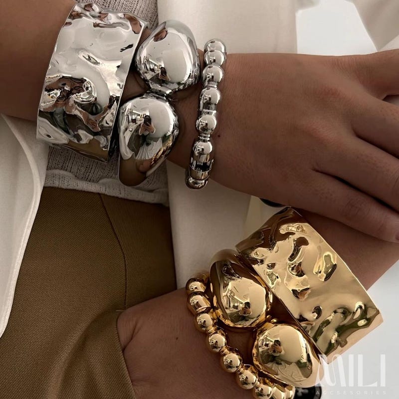 Chunky Bangle - Etsy