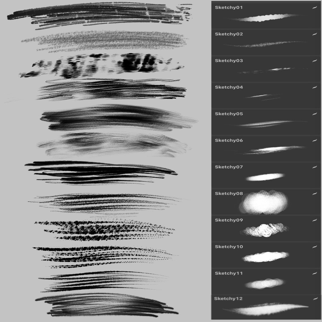 Sketching Brushes for Procreate - Etsy