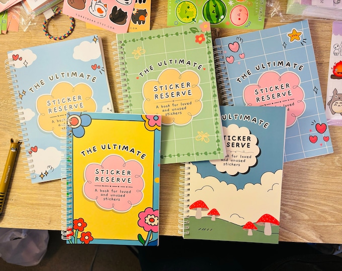 Reusable Sticker Book | Cute Sticker Album for Loved and Unused Sticker ...