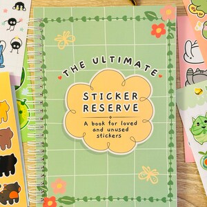 Reusable Sticker Book Cute Sticker Album for Loved and Unused Sticker ...