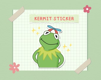 Kermit Car Sticker - Etsy
