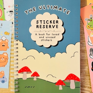 Reusable Sticker Book Cute Sticker Album for Loved and Unused Sticker ...
