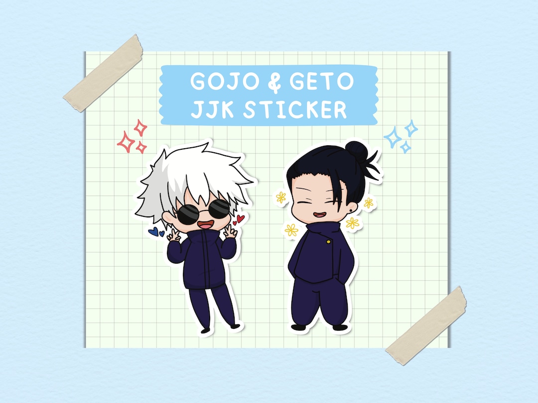 Jujutsu Kaisen Satoru Gojo & Suguru Geto Sticker I Satosugu for Water ...
