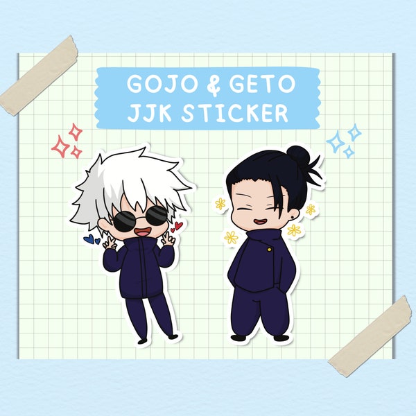 Gojo Geto Car Sticker - Etsy